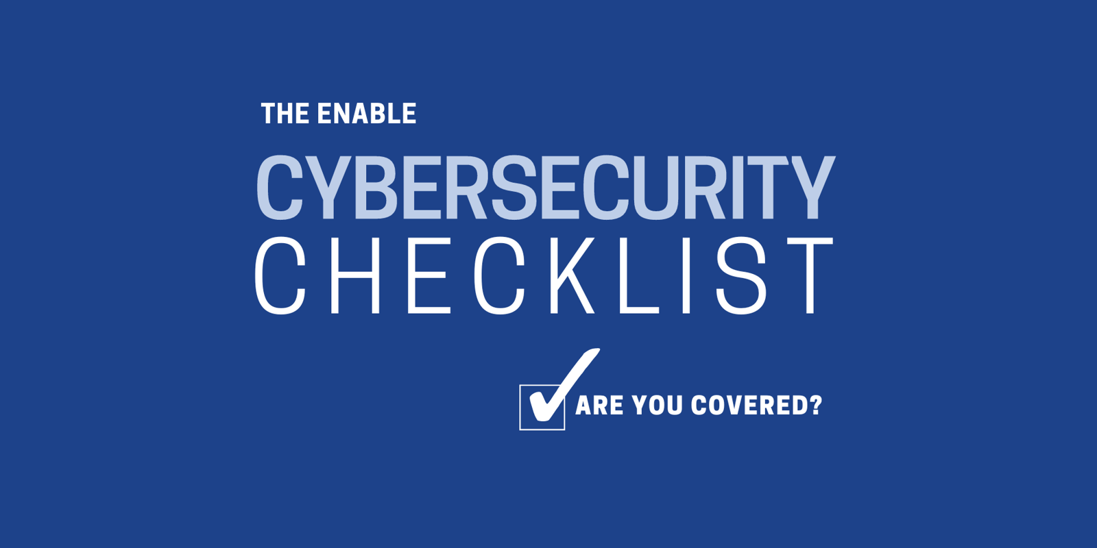 Cybersecurity | Enable Ministry Partners