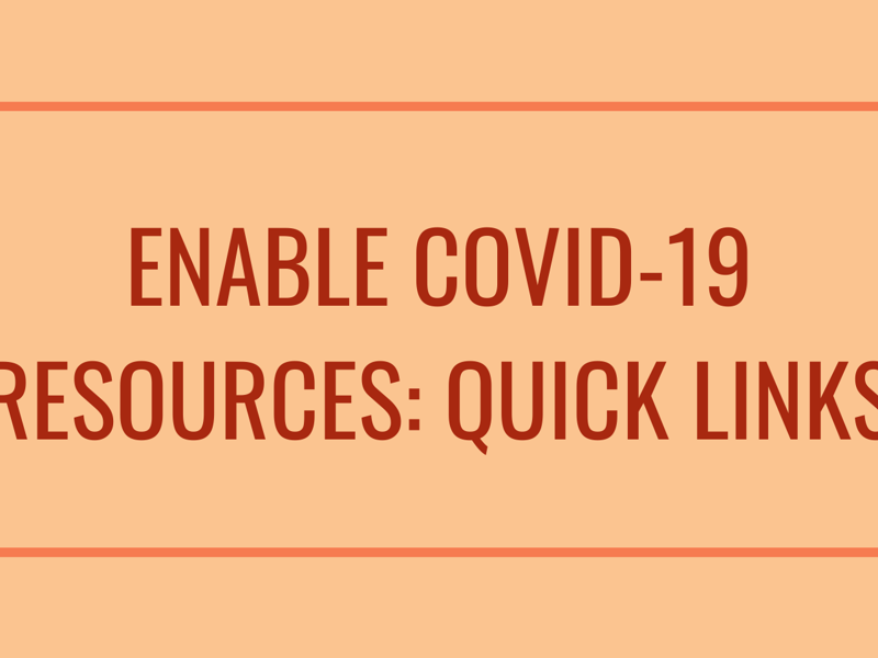 Enable COVID-19 Resources: Quick Links | Enable Ministry Partners